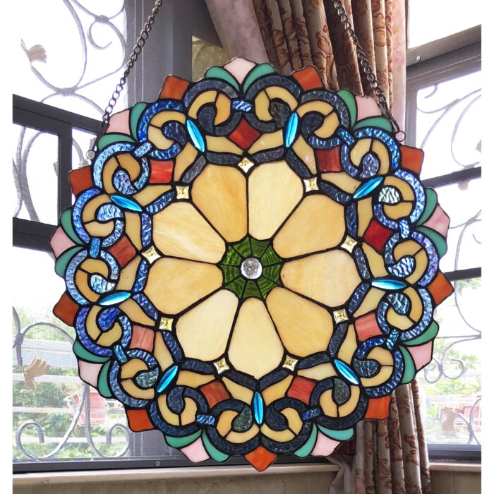 Shop for Tiffany Glass Iris Window Panel